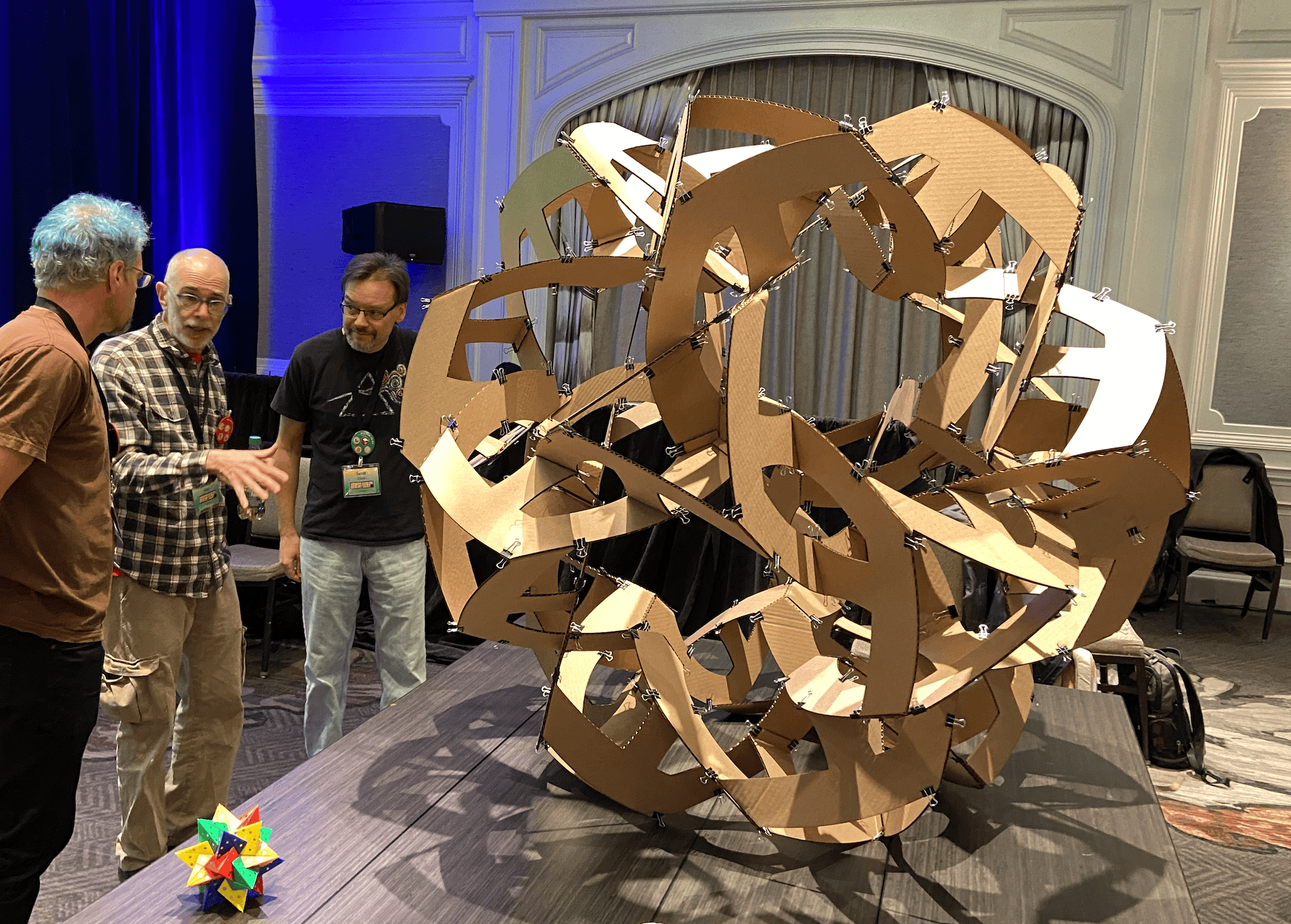 Geometric Cardboard Sculpture – Gathering 4 Gardner
